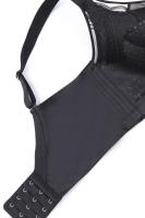 China Wireless Sexy Underwear Set Single Color Nylon In Black Ladies for sale