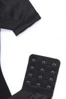 China Wireless Sexy Underwear Set Single Color Nylon In Black Ladies for sale