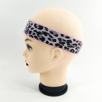 China Elastic Custom color logo and width knotted knot beaded headband sports for sale