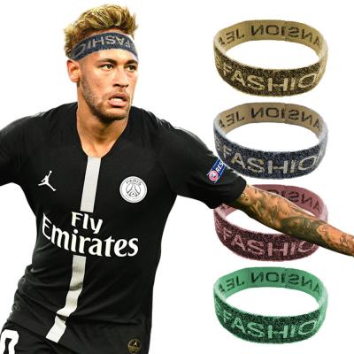 China Elastic Custom color logo and width headband with elastic grip sweat resistant for sale