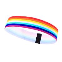China wholesale elastic custom basketball neon rainbow cotton sweat proof sweater absorbing workout sweatband headband for sale