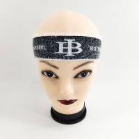 China wholesale elastic custom color logo and width men women mens sweatband black hairband sport headband for sale