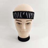 China wholesale non slip black elastic custom tie sports headband for women and men bulk buy for sale