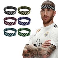 China wholesale elastic custom color logo and width custom embroidery yoga sport terry cloth headband for sale