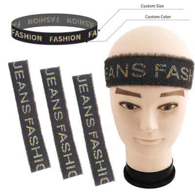 China wholesale elastic custom color logo and width sweatbands set sports basketball headband for sale