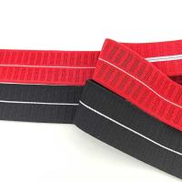 China Custom rib stripe texture lace mesh twill plain elastic band for lace garment accessories for sale