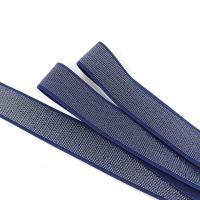 China Yarn-dyed Polyester Woven Elastic Decoration Stretchy Webbing Elastic Webbing for Clothes for sale