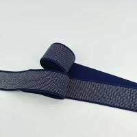 China Yarn-dyed Polyester Woven Elastic Decoration Stretchy Webbing Elastic Webbing for Clothes for sale