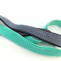 China Narrow elastic band knitted mm yarn-dyed elastic band black white plush elastic band for sale
