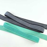 China Narrow elastic band knitted mm yarn-dyed elastic band black white plush elastic band for sale