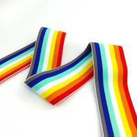 China Best Price Dames Stretchy Jacquard Stripe Band Resistance Band Colored Elastic Band for Clothes for sale