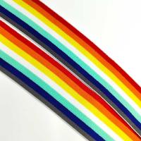 China Best Price Dames Stretchy Jacquard Stripe Band Resistance Band Colored Elastic Band for Clothes for sale