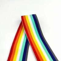 China Best Price Dames Stretchy Jacquard Stripe Band Resistance Band Colored Elastic Band for Clothes for sale