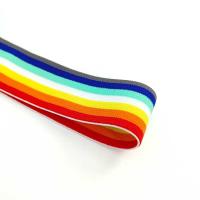 China Best Price Dames Stretchy Jacquard Stripe Band Resistance Band Colored Elastic Band for Clothes for sale