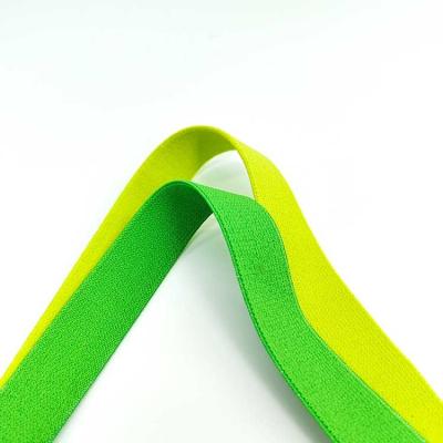 China Polyester Woven Elastic Stock Band Decoration Stretchy Ribbon Elastic Waistband Guangzhou Elastic Webbing for Clothes for sale