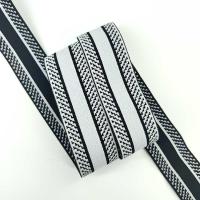 China Factory Direct Supply Fancy Stretchable Polyester Elastic Band Yarn-dyed Elastic Band for Clothes for sale
