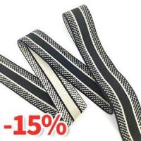 China Factory Direct Supply Fancy Stretchable Polyester Elastic Band Yarn-dyed Elastic Band for Clothes for sale