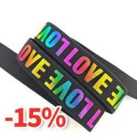China Rich in Size Customized Fancy Jacquard Polyester Thermal Transfer Printing Elastic Band  for Women for sale