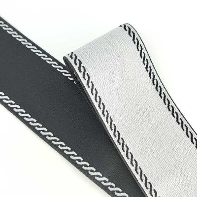 China Wholesale Price Custom Fancy Pattern Design Elastic Webbing Jacquard Elastic Bands for sale
