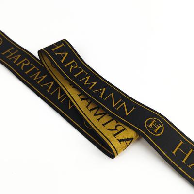 China Free sample manufacturer custom width and logo elastic band with logo waistband for sale