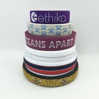 China Free sample manufacturer custom width and logo white elastic waist band for sale