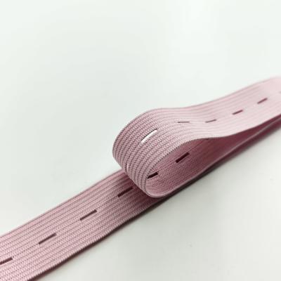 China Free sample manufacturer custom polyester knitted hard flat elastic band for garments for sale