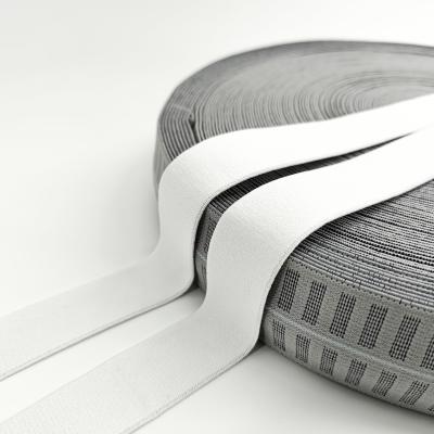 China Free sample custom non-roll woven elastic for waistband white 1.5 for sale
