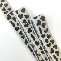 China Thick Fluff Elastic Band Beige Fluff Lace Jacquard Elastic Band Black Heart Elastic Webbing for sale
