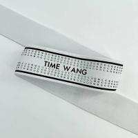 China Polyester Edge Hot Fix Elastic Band Spandex Webbing Jacquard Pattern Wrap Elastic Band for sale