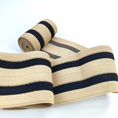 China Factory Direct Sale Woven Elastic Band Stretchable Sewing Webbing Elastic Band for Garments for sale