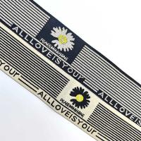 China Webbing Free Design Jacquard Webbing Strap Elastic Sewing Webbing Two Tone Jacquard Elastic Band for sale