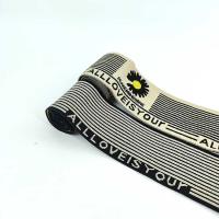 China Webbing Free Design Jacquard Webbing Strap Elastic Sewing Webbing Two Tone Jacquard Elastic Band for sale