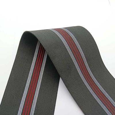 China Custom size colorful factory wholesale jacquard glitter elastic band for clothing for sale