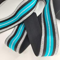 China Verified factory jacquard printed elastic waist breathable crochet webbing nylon wide elastic bands for sale