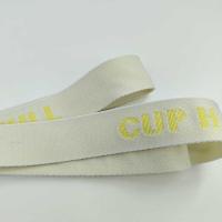 China Custom Size Printing Colorful Letter Jacquard elastic band for sewing for sale
