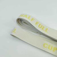 China Custom Size Printing Colorful Letter Jacquard elastic band for sewing for sale