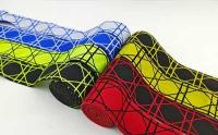 China Colorful Stars Straight Lines Sustom Width Double Sides Jacquard Elastic Bands for Sewing for sale