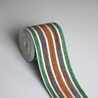 China Hot Selling Custom Size Nylon Colorful Shiny Jacquard Elastic band for Clothing for sale