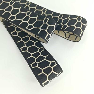 China New Design Elastic Waistband Private Logo Jacquard Elastic Band for Headgear for sale