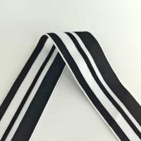 China Custom Elastic Edge Band Stripe Elastic Waistband Fancy Jacquard Elastic Webbing for Clothing for sale