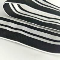China Custom Elastic Edge Band Stripe Elastic Waistband Fancy Jacquard Elastic Webbing for Clothing for sale