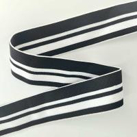 China Custom Elastic Edge Band Stripe Elastic Waistband Fancy Jacquard Elastic Webbing for Clothing for sale