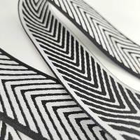 China Free Sample Elastic Herringbone Band Jacquard Elastic Band Elastic Waistband for Garments for sale