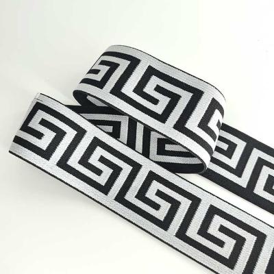 China Stretch Edge Band Woven Elastic Jacquard Band Color Elastic Bands for Garments for sale