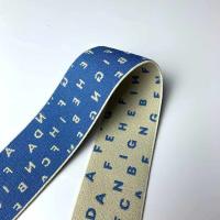 China Modern Design Yarn-dyed Polyester English Letter Jacquard Web Band Elastic Waistband for Headgear for sale