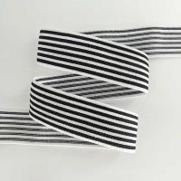 China Black grey white elastic hair band rubber band elastic factory wholesales custom elastic band for hairbands for sale
