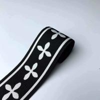 China Soft Hand feel Elastic Ribbon Woven Elastic High Elasticity Jacquard Waistband for sale