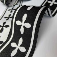 China Soft Hand feel Elastic Ribbon Woven Elastic High Elasticity Jacquard Waistband for sale