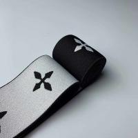 China Customized Design Stretch Ribbon Jacquard Knitted Elastic Bands for Clothes for sale