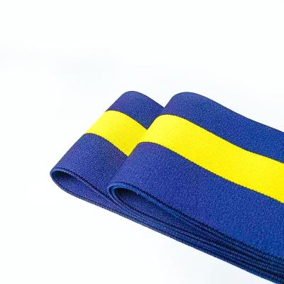 China Two tone polyester jacquard elastic band colored headscarf elastic band for sale